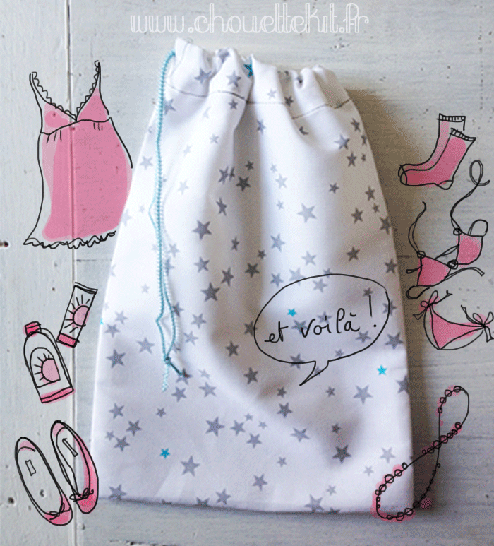 Tuto Cadeau Pochon -Couture- Chouette Kit