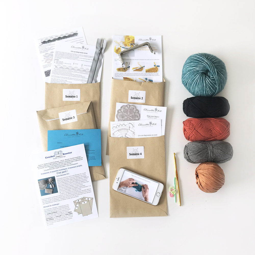 Kit Booster - Kit Crochet d'apprentissage - Niveau Intermédiaire